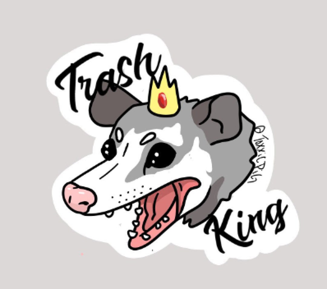 King Trash Sticker - Etsy