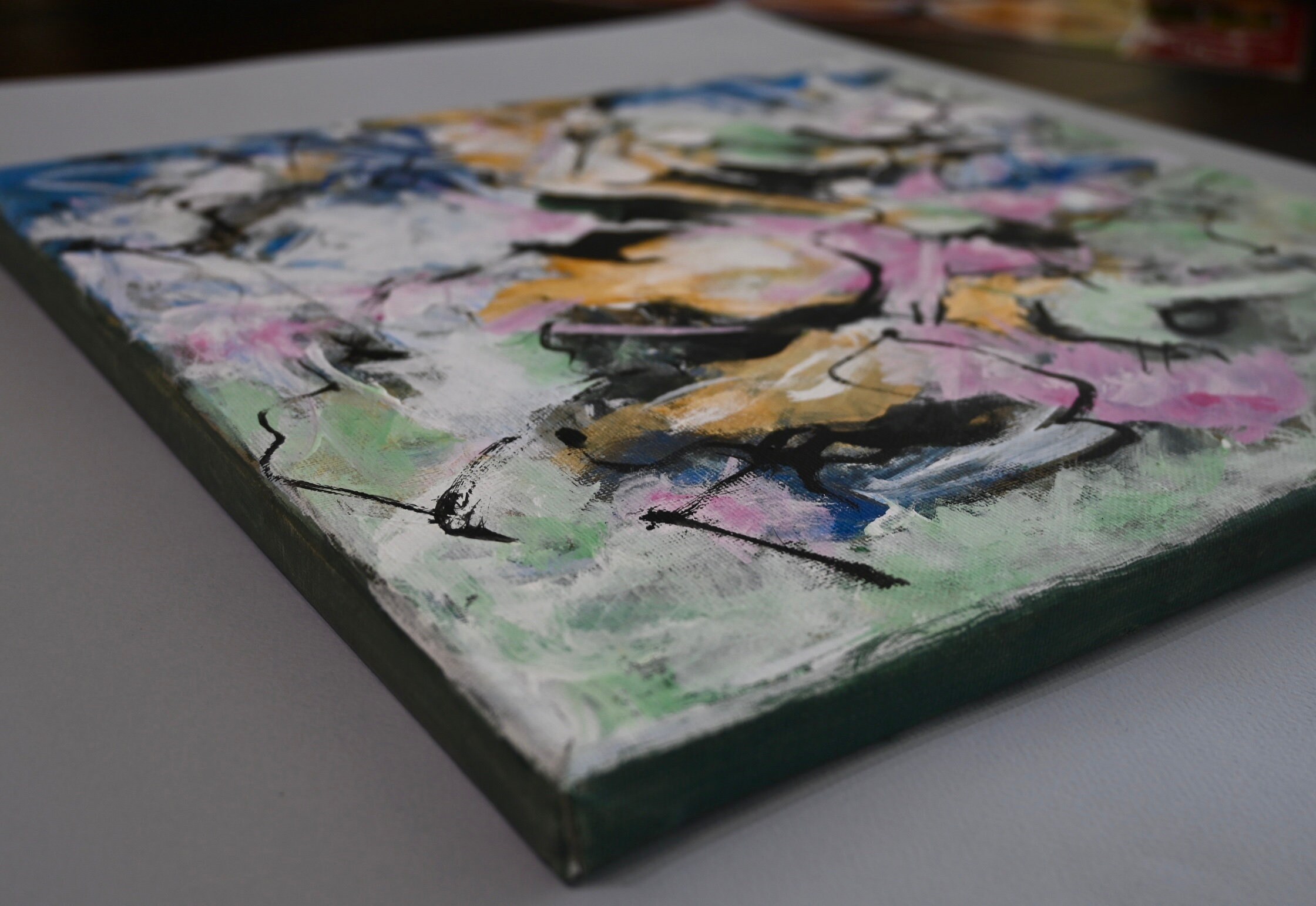 Year of Ox Abstract Acrylic Painting Original and Bold - Etsy