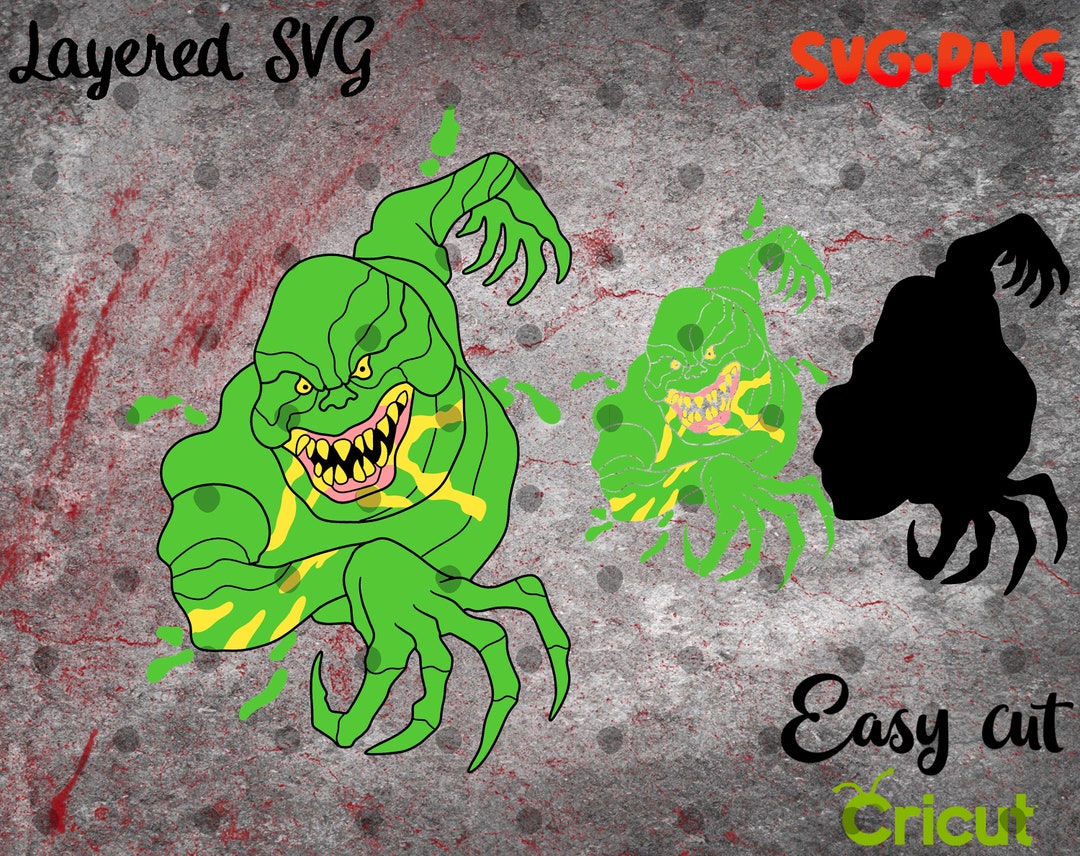 Layered SVG Evil Ghost Slimer for Cricut Horror Svg Vinyl - Etsy