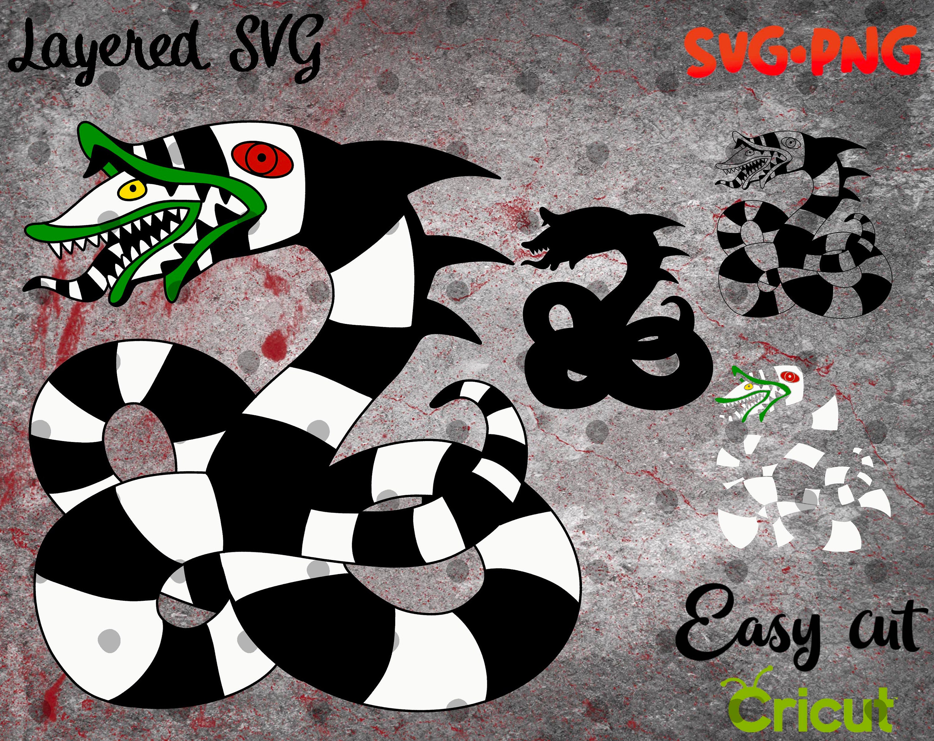Layered SVG Sandworm for Cricut Horror Svg Halloween Vinyl - Etsy