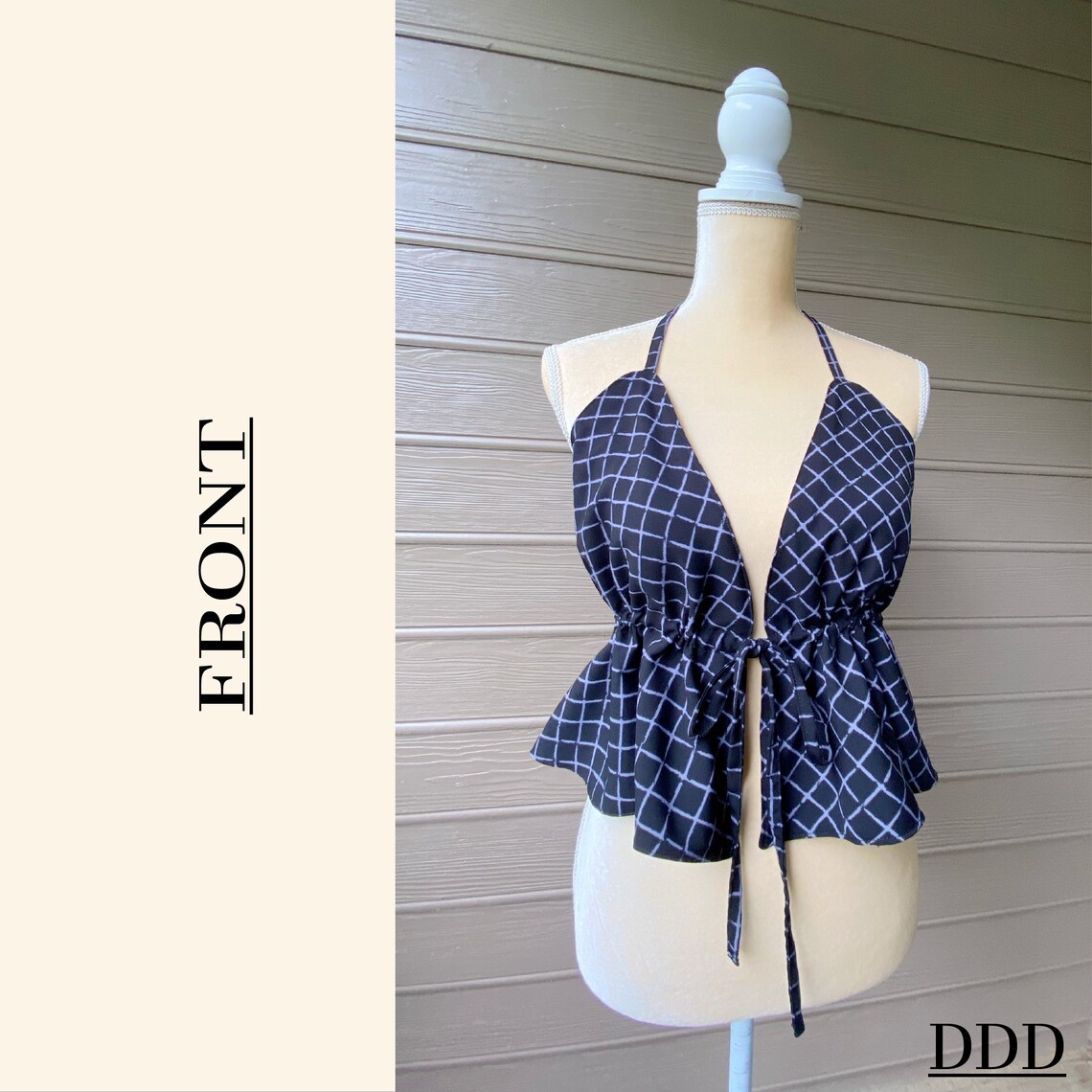 Crop Top Sewing Pattern PDF Bella Top Pattern Bikini Top - Etsy