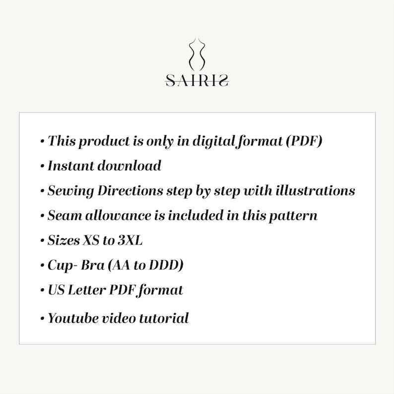 Triangle Crop Top Sewing Pattern PDF Halter Bralette Pattern XS-XXXL - Etsy