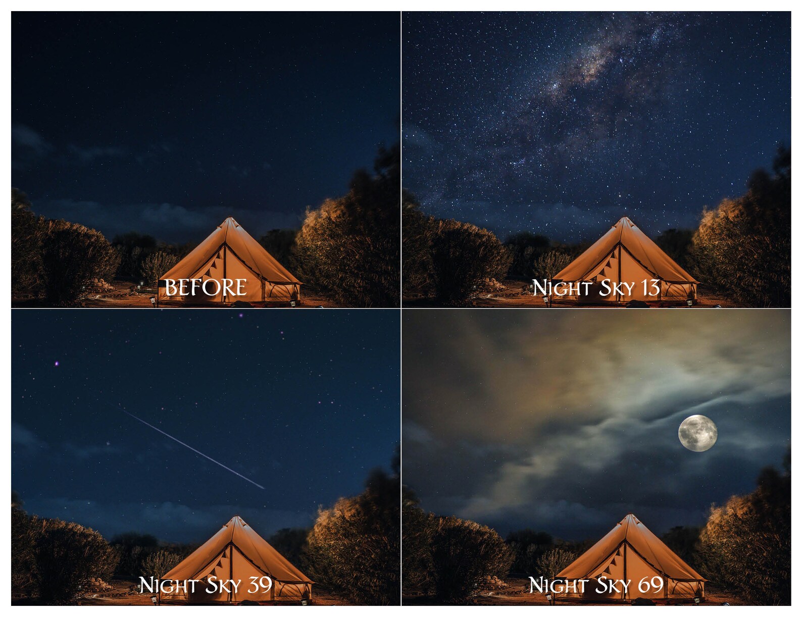 80 Overlays, Night Sky Overlays, 80 Jpg Overlays, Sky Overlays, Stars ...