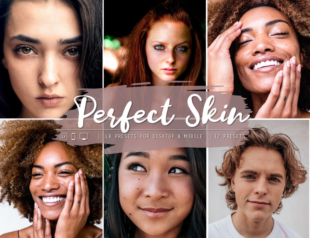 12 Mobile & Desktop Lightroom Presets, Perfect Skin Presets, Instagram ...