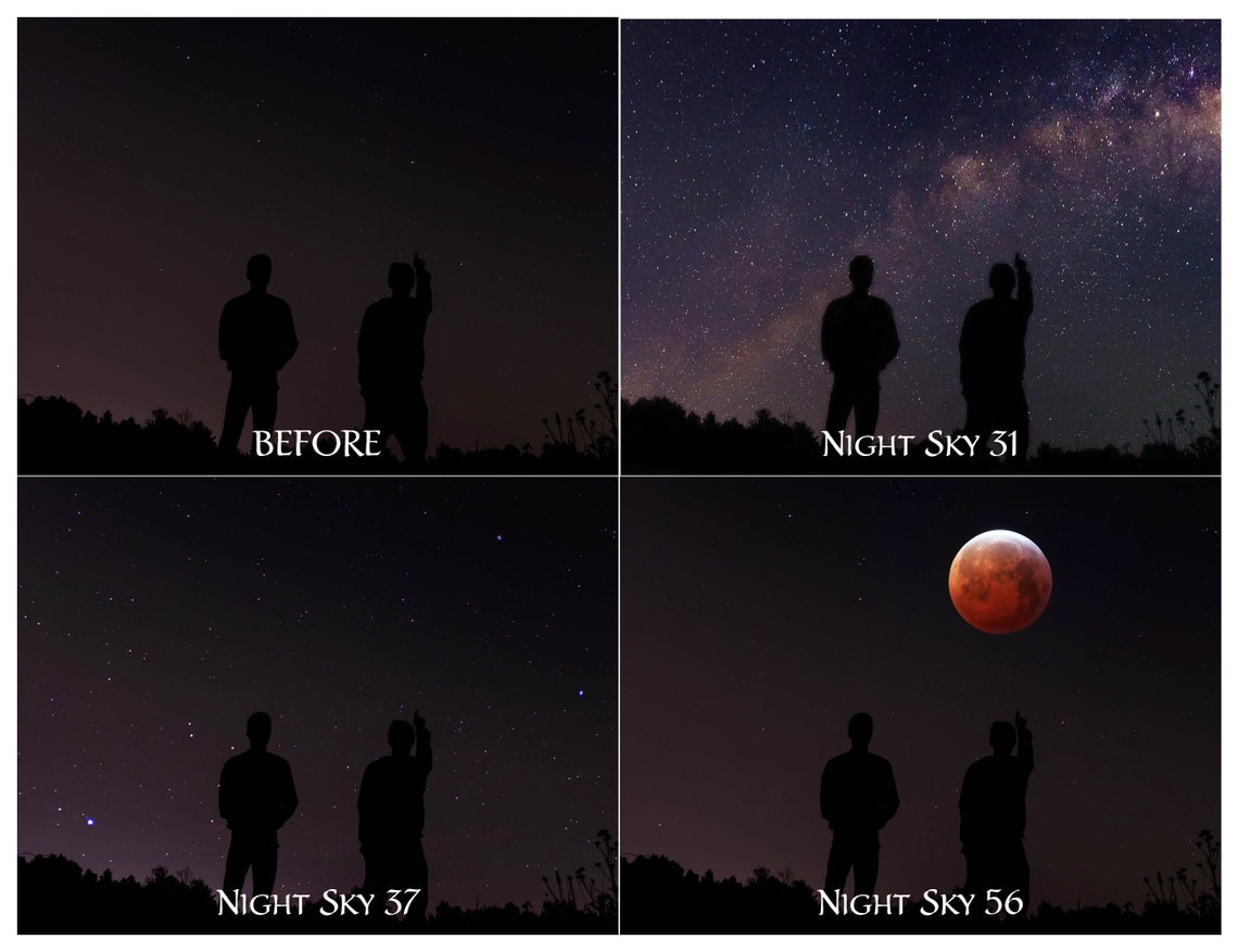 80 Overlays Night Sky Overlays 80 Jpg Overlays Sky - Etsy