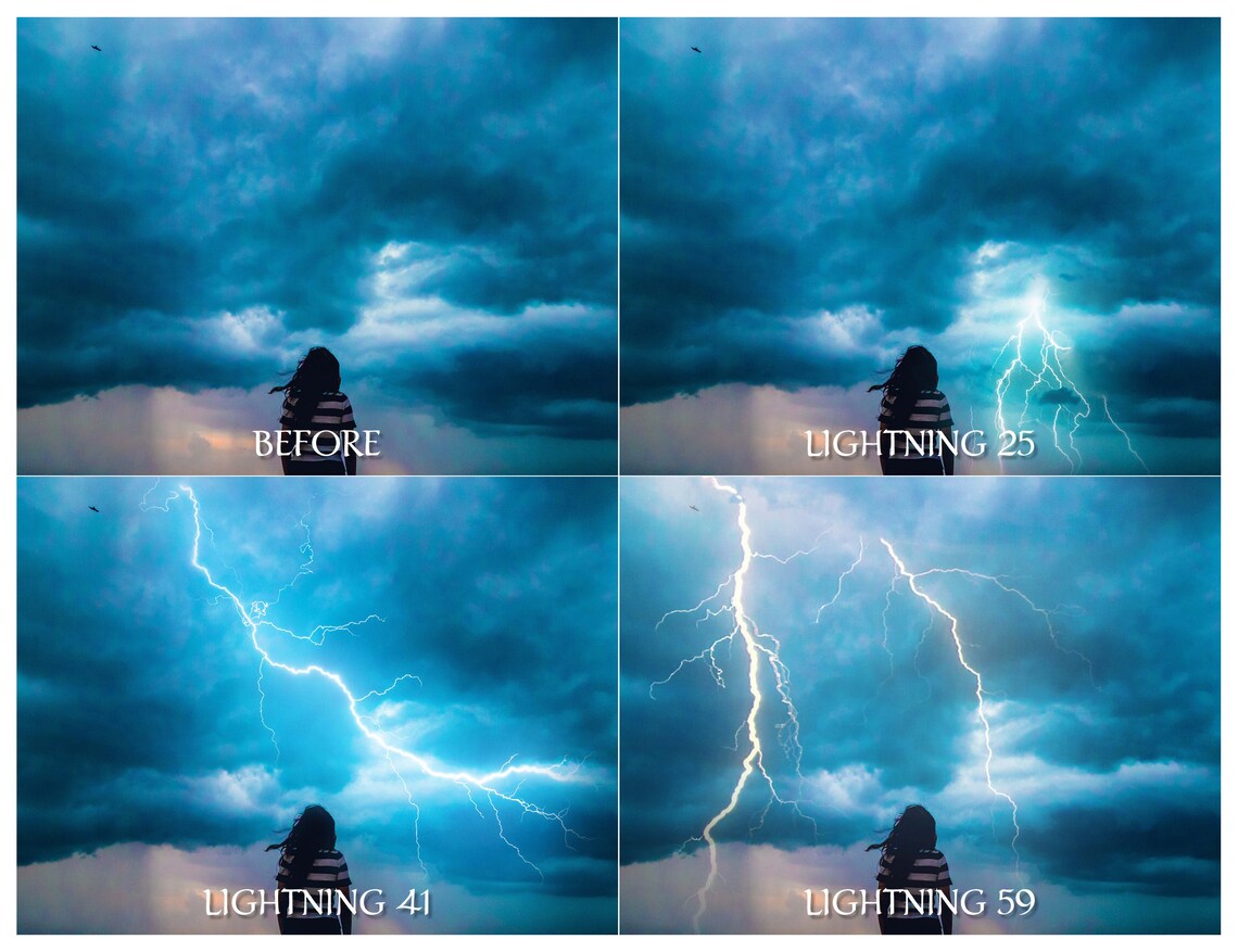 80 Overlays, Lightning Overlays, 80 Jpg Overlays, Sky Overlays, Photo ...