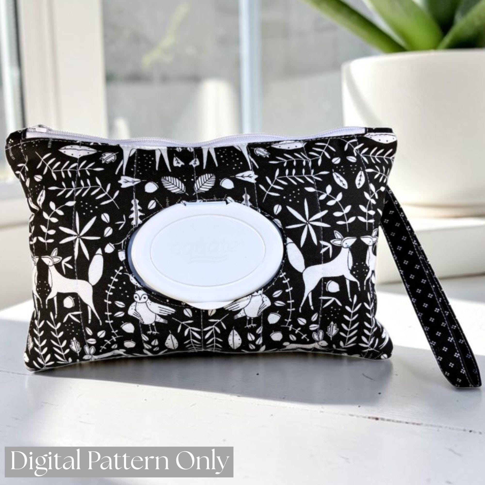 Quilted Wipe Pouch Sewing Pattern | Baby Diaper and Wipe Holder PDF ...
