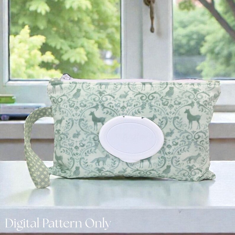 Quilted Wipe Pouch Sewing Pattern | Baby Diaper and Wipe Holder PDF ...