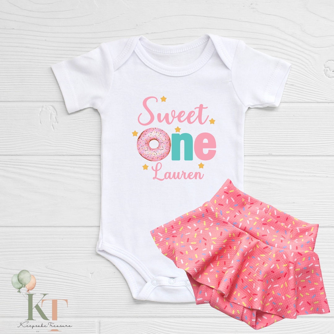 Baby Girls 1st Birthday Donut Smash Cake Outfit/sweet and Stylish ...
