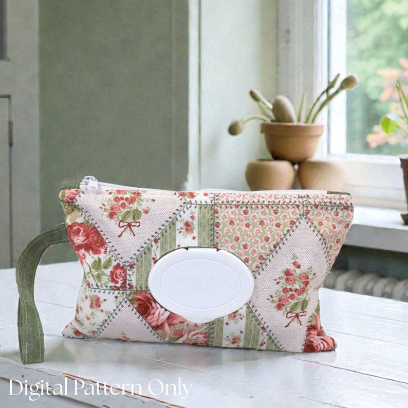 Quilted Wipe Pouch Sewing Pattern | Baby Diaper and Wipe Holder PDF ...