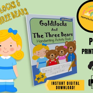 Goldilocks and the Three Bears DIGITAL Handwriting Activity Pack US ...