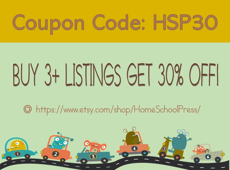 Printable Graph Paper for Kids, Preschool Graph Paper Pack, Monster ...