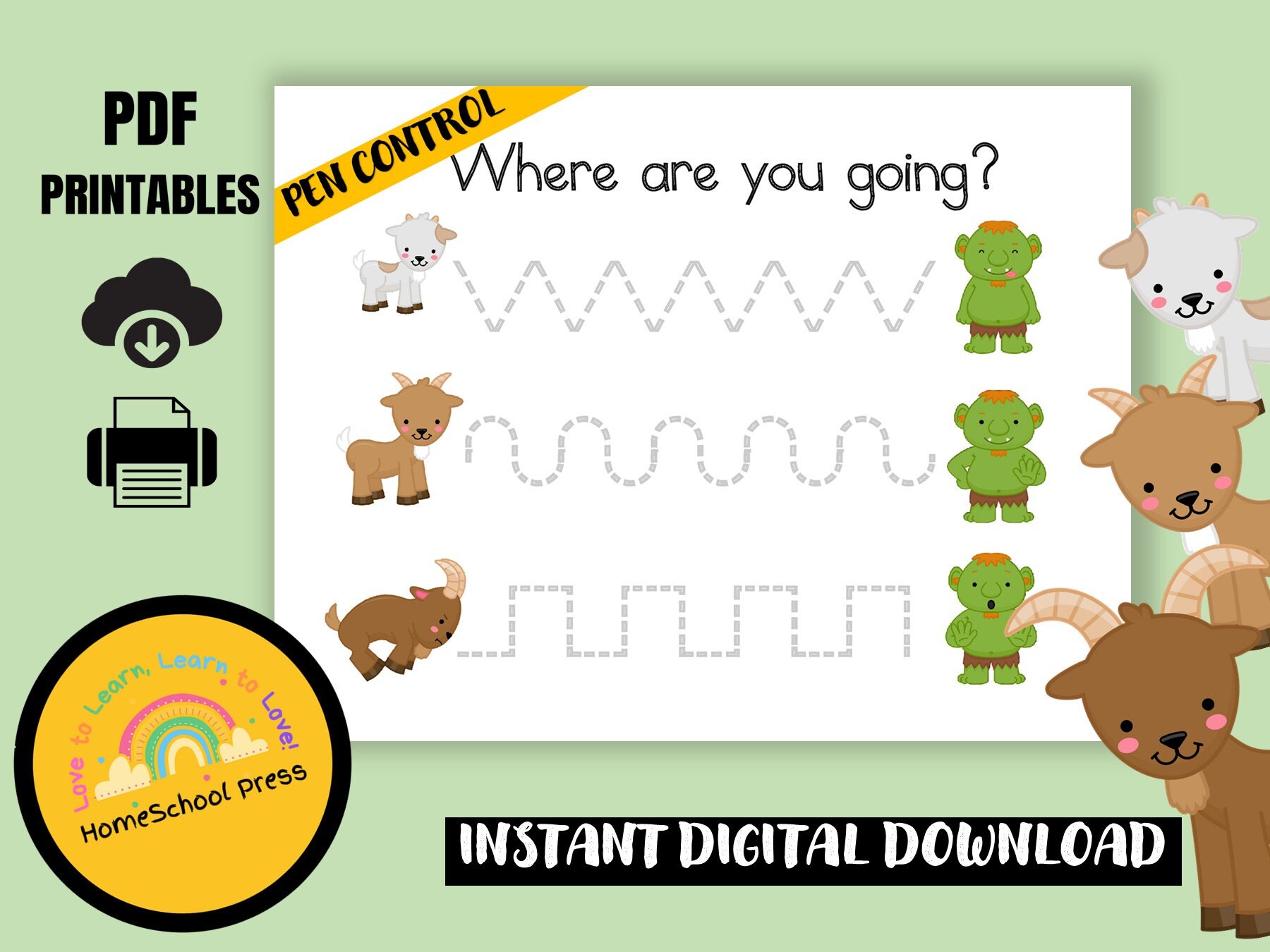 Worksheets About Goats