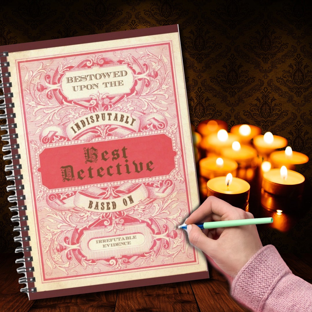 Best Detective Spiral Notebook | Murder Mystery Game Prize | True Crime ...