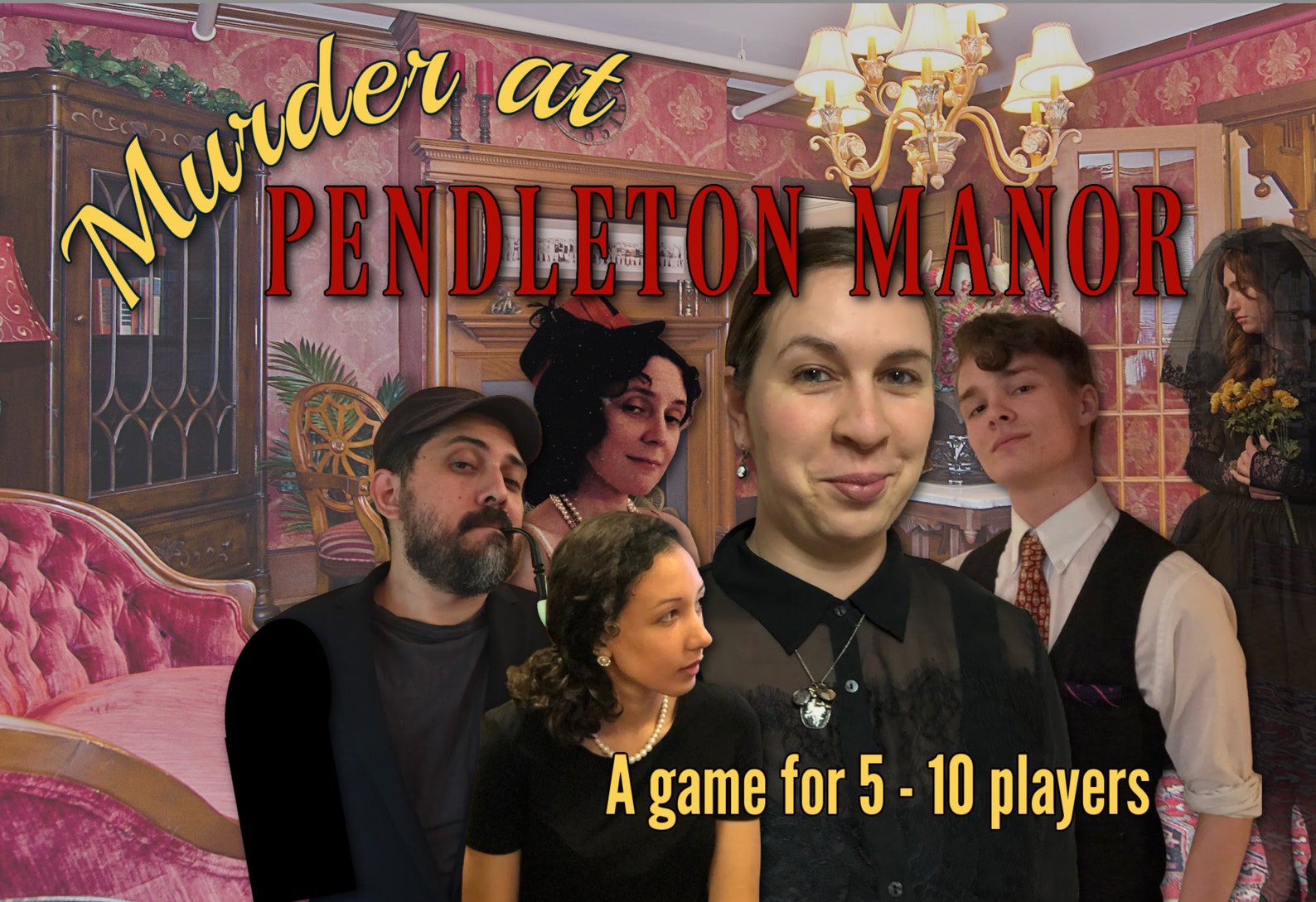 Complete Murder Mystery Party Kit Murder at Pendleton Manor 5 10 Characters Play in Character ...
