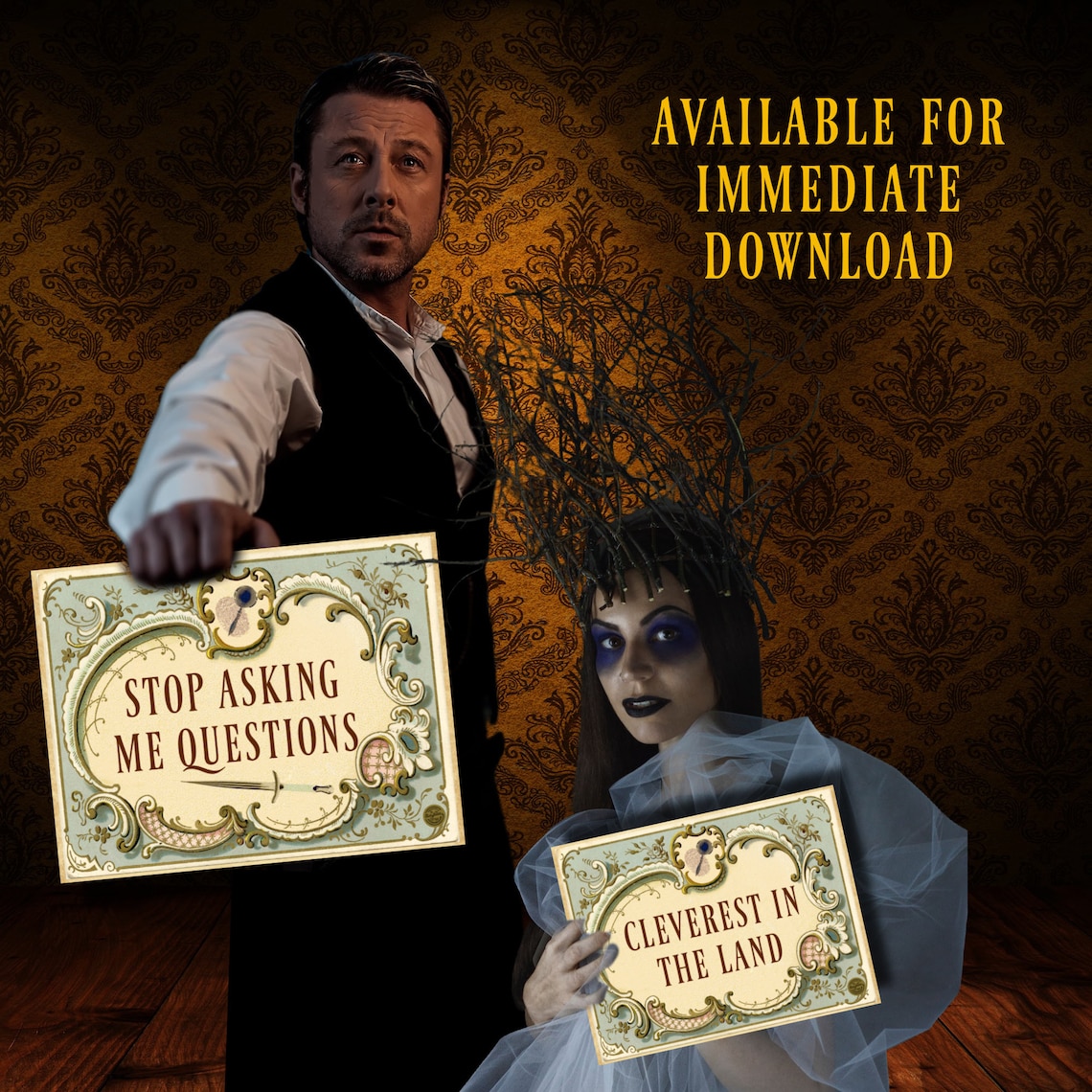 12 Photo Booth Signs for a Murder Mystery Party | Use With Any Game ...