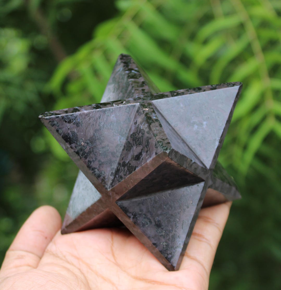 Natural Mystic Merlinite Merkaba Star, Mystic Merlinite Merkaba 100 MM ...