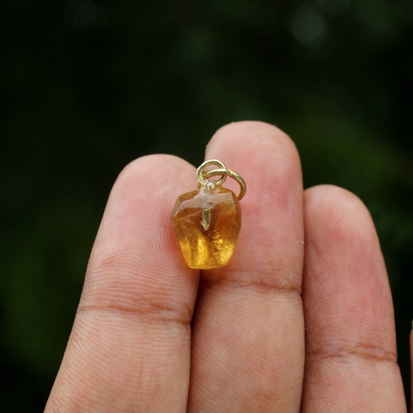 Citrine Pendant - Etsy