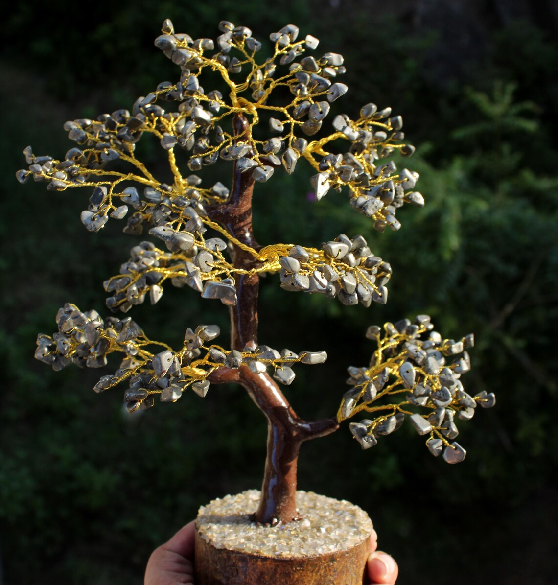 Handmade Pyrite Crystal Tree, Feng Shui Decor - Etsy