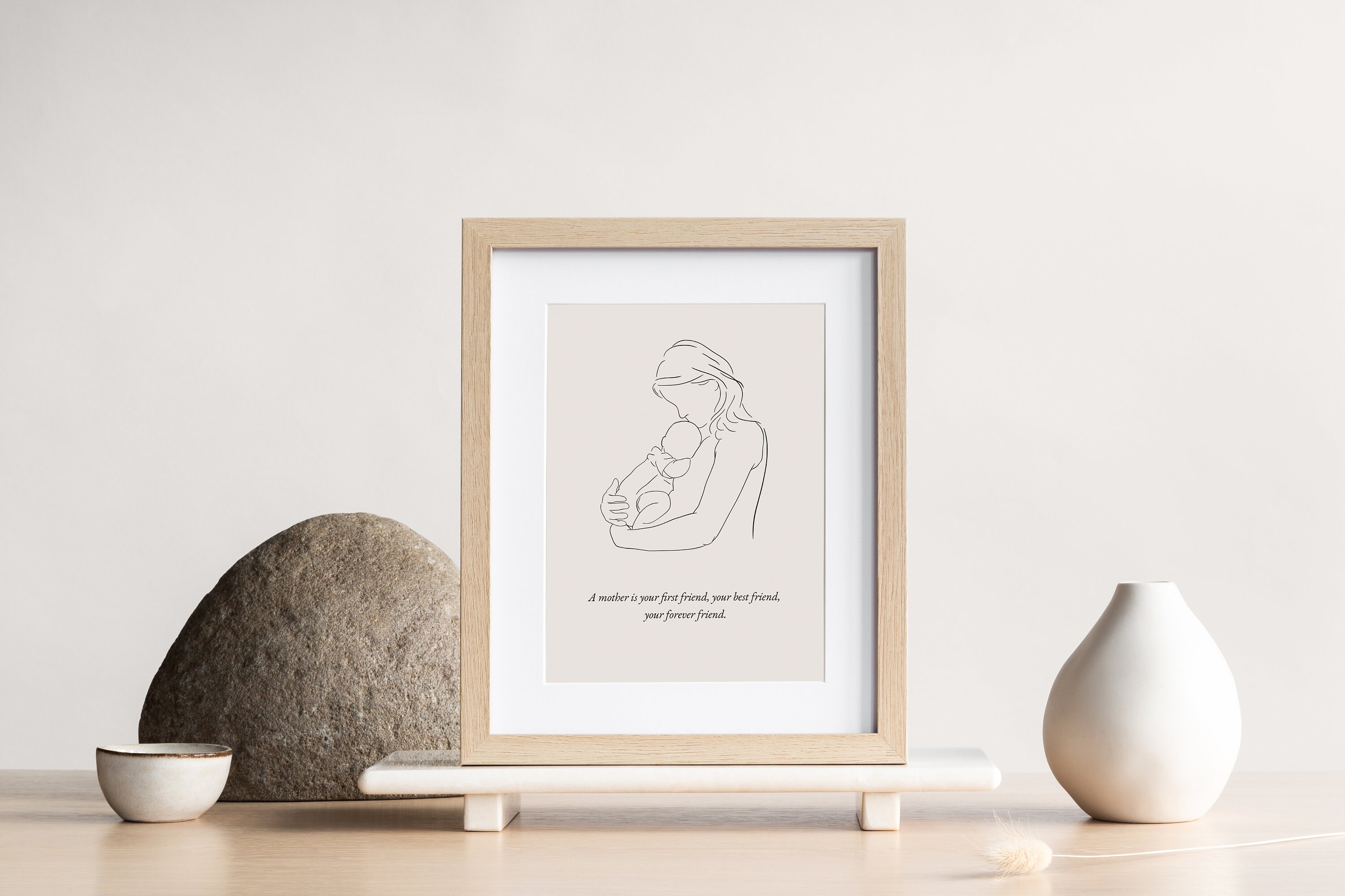 Mom and Baby Svg, Mom Svg, Mother & Baby Line Art, Mommy and Me Svg ...