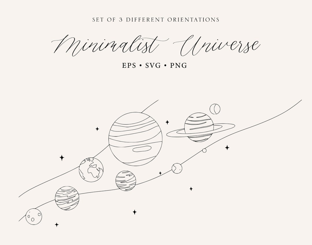 Minimalist Universe Galaxy Svg, Galaxy Stars Svg, Outer Space ...