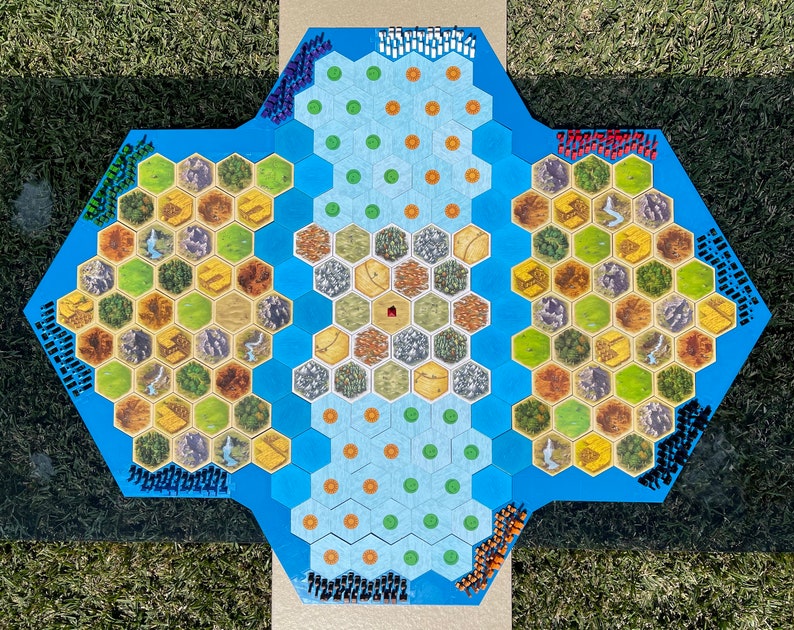 10 Player Catan MEGA BORDER SET | Etsy