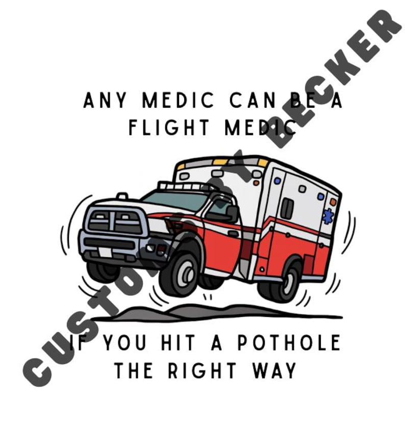 Funny Flight Medic Sticker - Etsy
