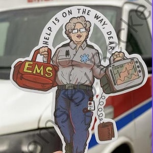 Help is on the Way Dear Sticker - Etsy