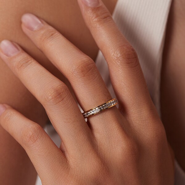 Thin Diamond Band - Etsy