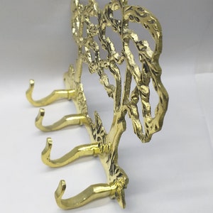 Brass Key Holder for Wall, Decorative Key Hanger, Entryway Hanger, Tree ...