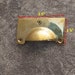 Set of Unique Brass Drawer Cup Pulls Handmade Cabinet Pulls - Etsy