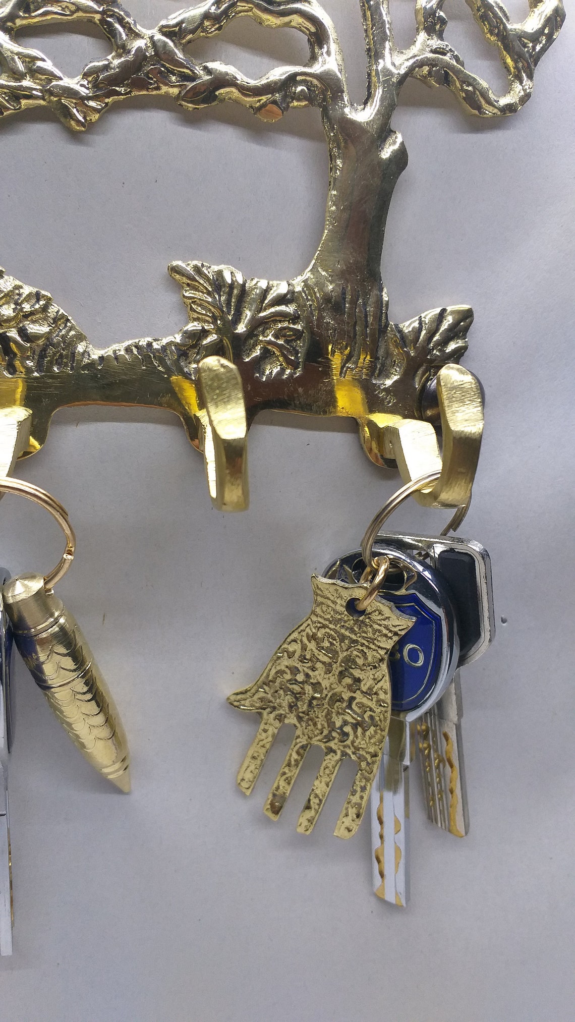 Brass Key Holder for Wall Decorative Key Hanger Entryway | Etsy