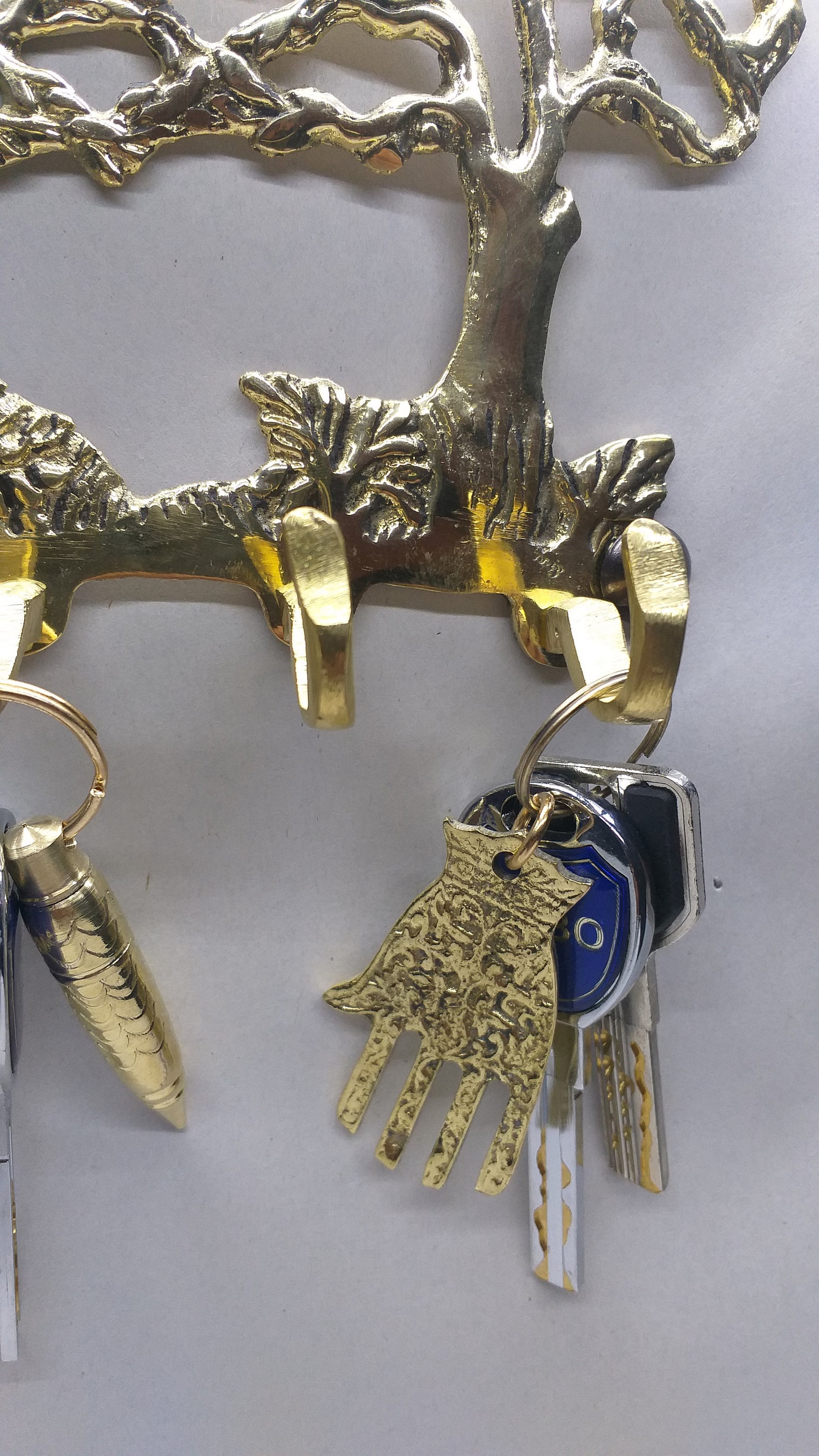 Brass Key Holder for Wall Decorative Key Hanger Entryway | Etsy