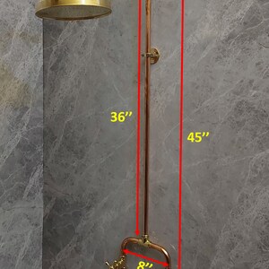 Rustic Copper and Brass Exposed Shower System for Outdoor or Indoor - Etsy