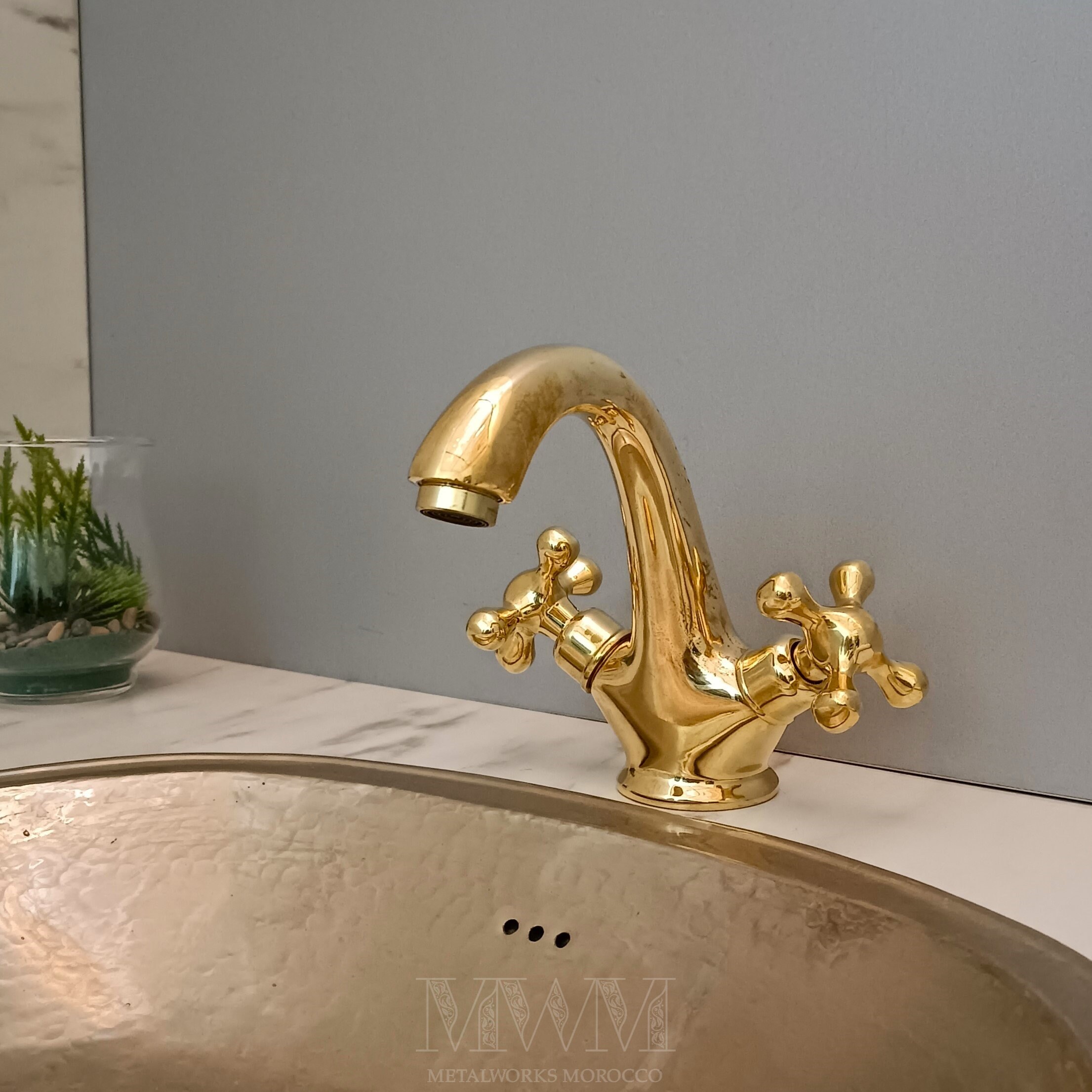 Handmade Rustic Sink Faucet for Vanity - Farmhouse Faucet for Bathroom ...