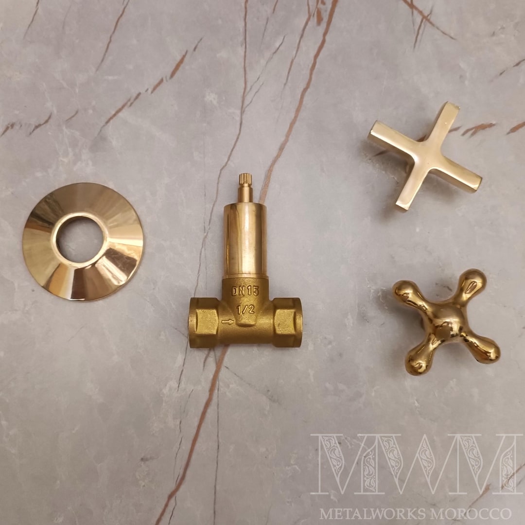 Handmade Solid Brass Gate Valve 1/2 Inch - Etsy