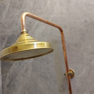 Rustic Copper and Brass Exposed Shower System for Outdoor or Indoor - Etsy