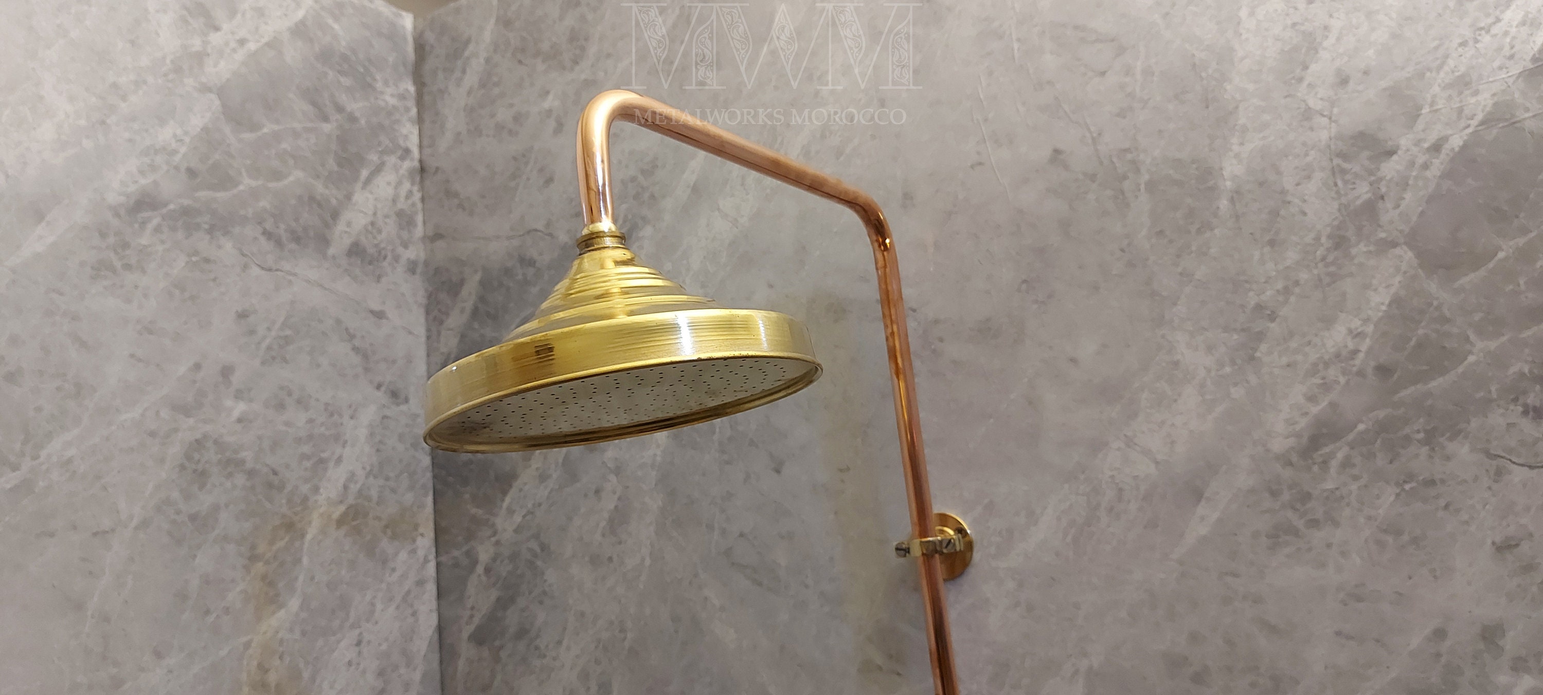 Rustic Copper and Brass Exposed Shower System for Outdoor or Indoor - Etsy