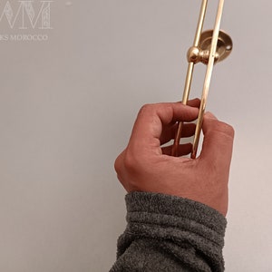 Solid Brass Corner Shelf With Rail Wall Mounted – Handmade - Etsy