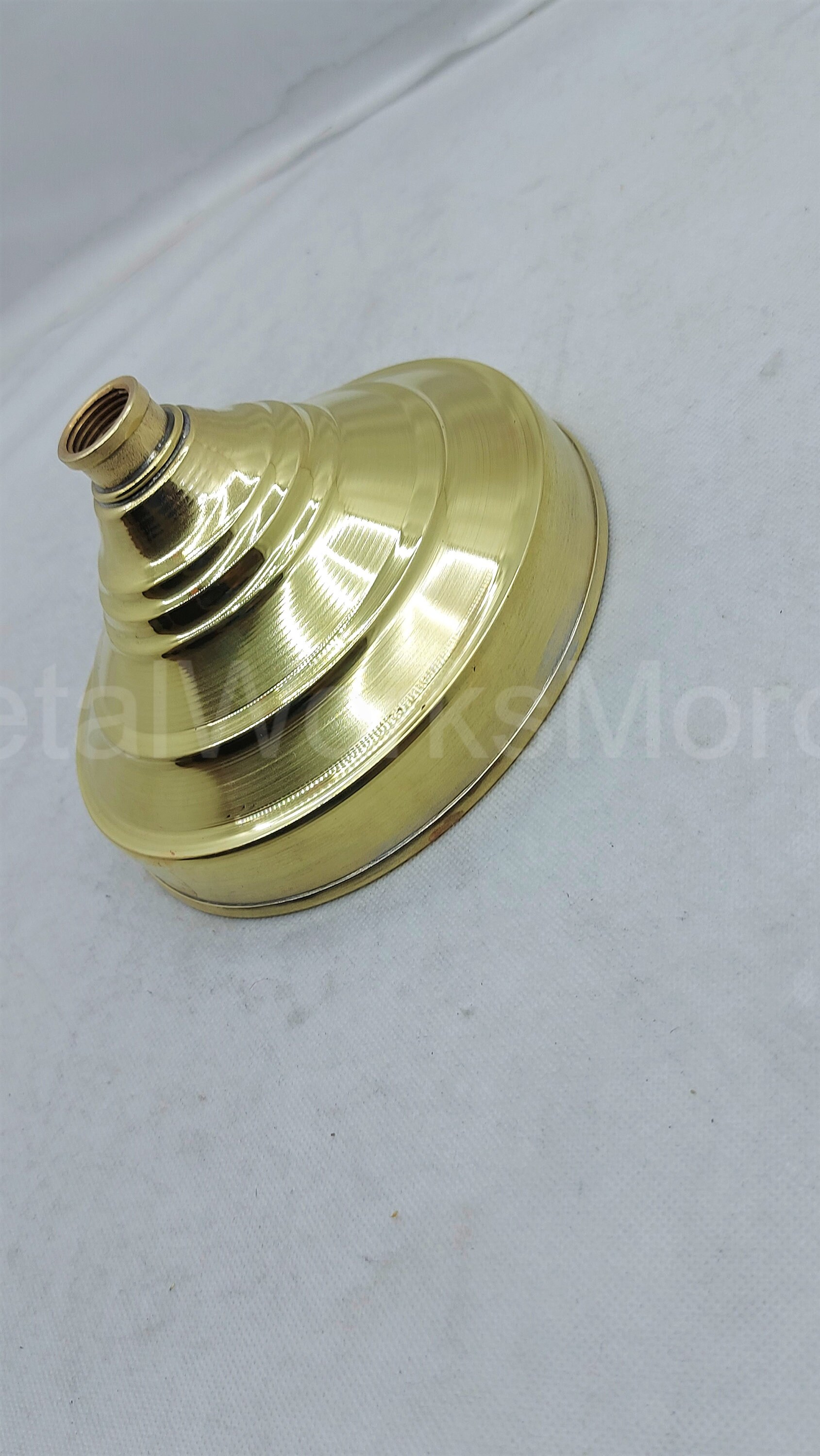 Unlacquered Brass Rain Shower Head Conical Square and Round | Etsy