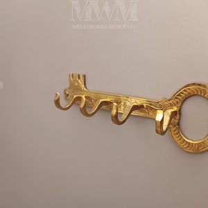 Unlacquered Brass Key Holder for Wall – Entryway Handmade Key Rack - Etsy
