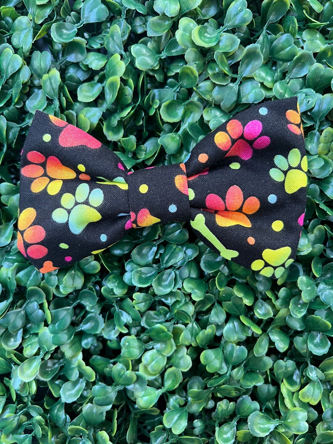 Bowtie Set (paw Prints) - Etsy