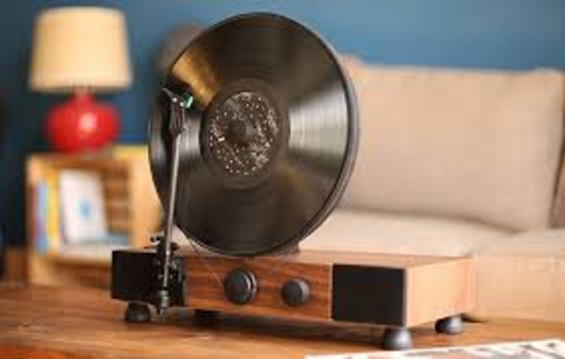 Floating Record Vertical Turntable - Etsy