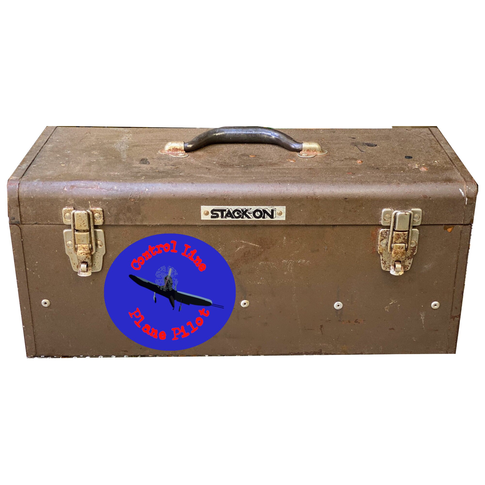 Control Line Model Airplane Pilot Round Indoor and Outdoor Sticker ...