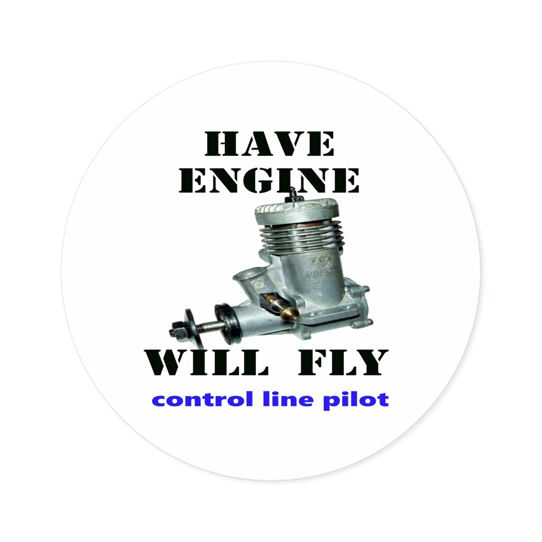 Sticker Control Line Model Airplane Pilot Round Indoor and Outdoor ...