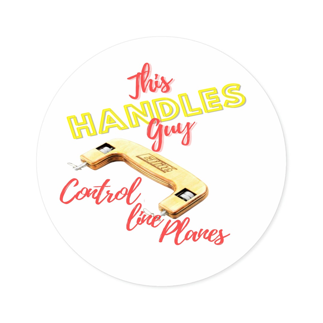 Sticker - Control Line Model Airplane Pilot Round Indoor and Outdoor ...