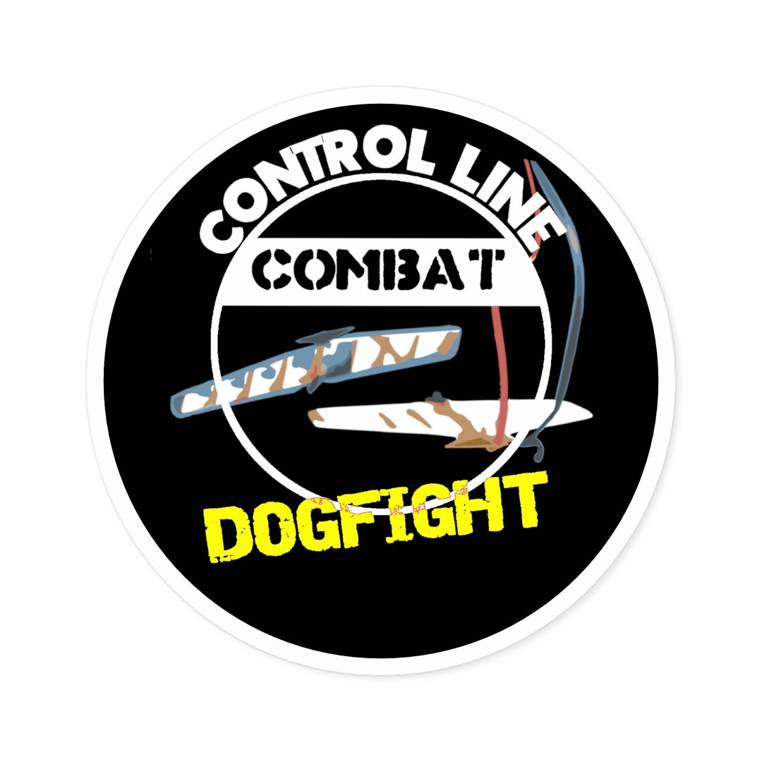 Sticker - Control Line Model Airplane Pilot Round Indoor and Outdoor ...