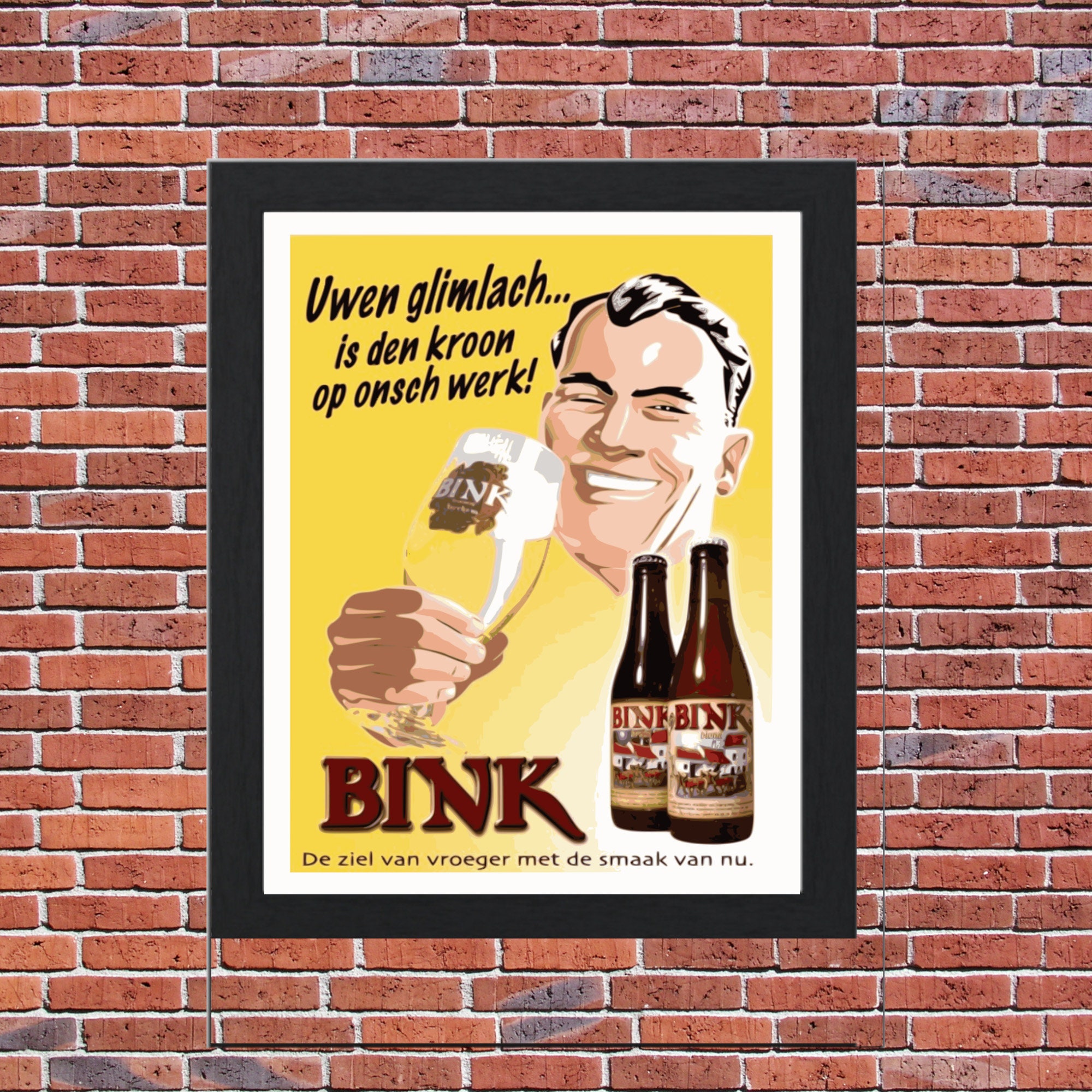 Reproduction of a Mid Century Vintage Beer Publicity Panel - Etsy