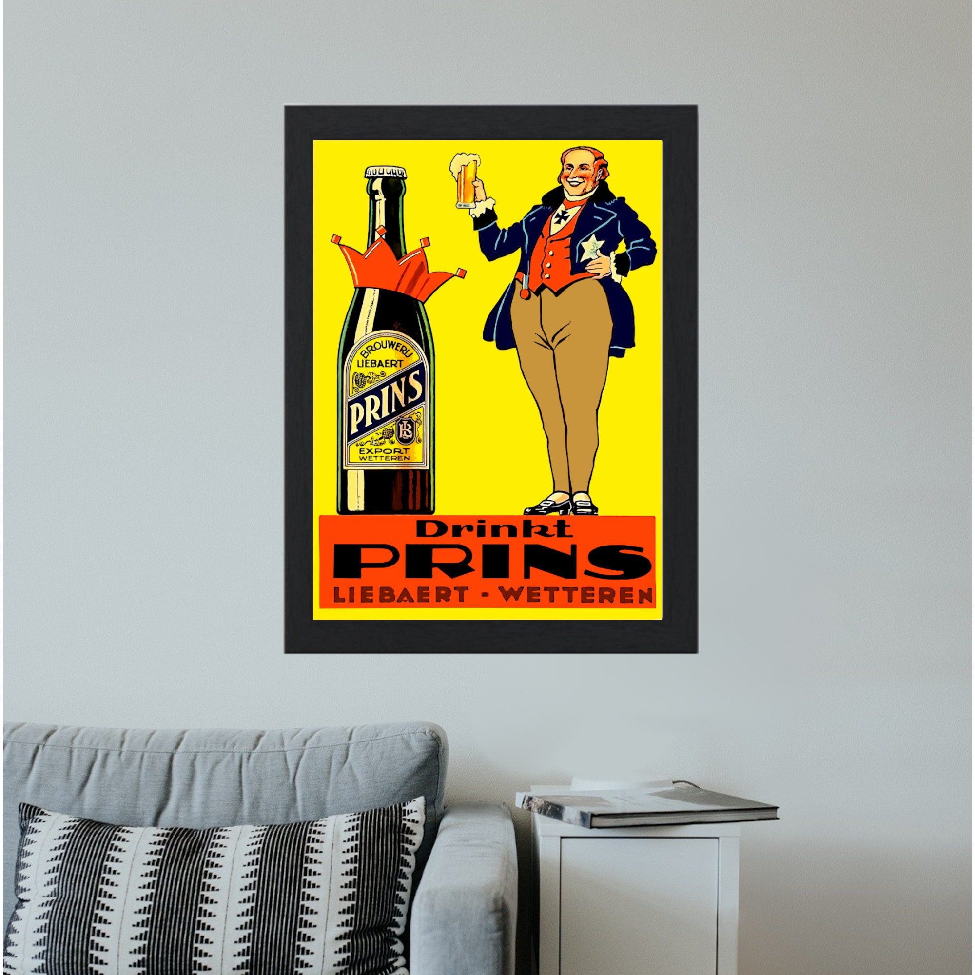 Reproduction of a Mid Century Vintage Beer Publicity Panel - Etsy