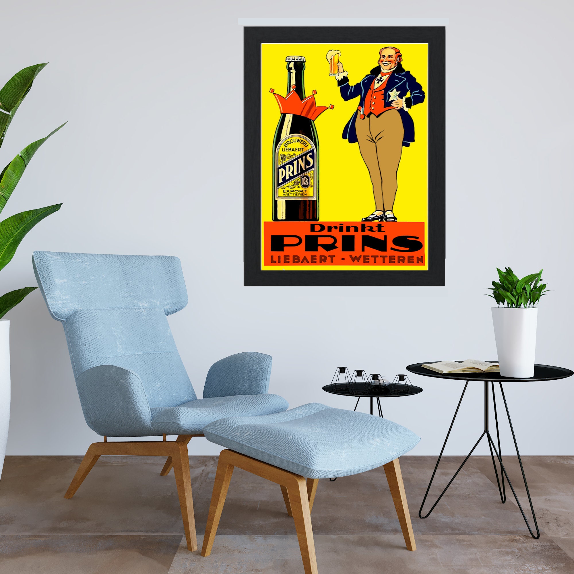 Reproduction of a Mid Century Vintage Beer Publicity Panel - Etsy